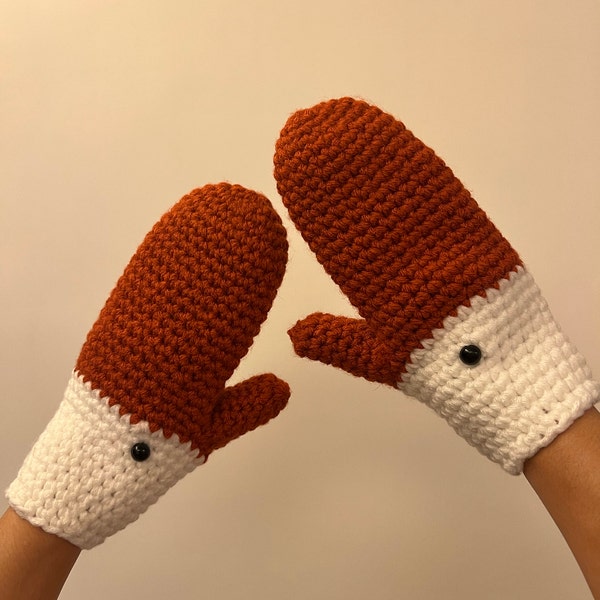 New Color Crochet Goose Mittens, Handmade Crochet Mittens, Winter ...