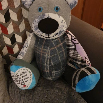 Memory Bear Patch, Memory Blanket, Memory Cushion - Etsy