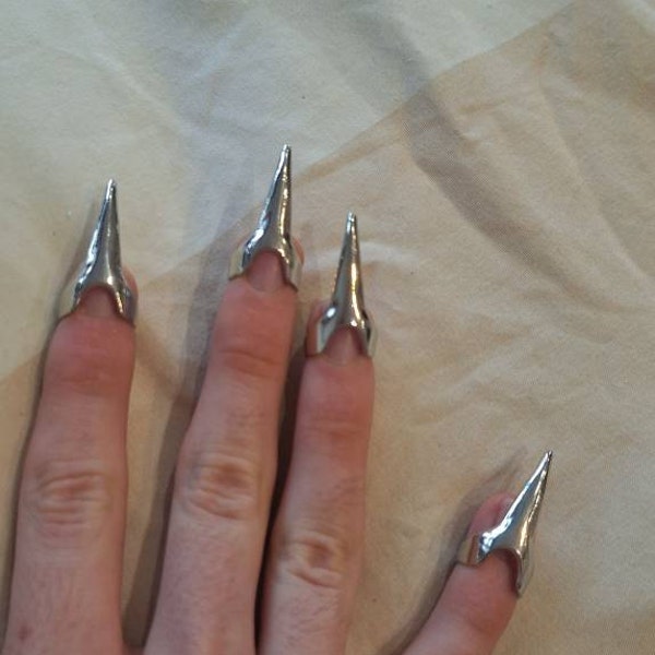 Gothic Nail Claws, Finger Claws, Punk Style Finger Ring, Gothic Jewelry ...