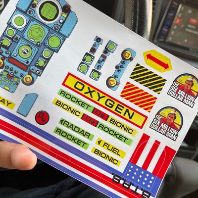 Masters of the Universe Wind Raider MOTU Replacement Stickers/labels ...