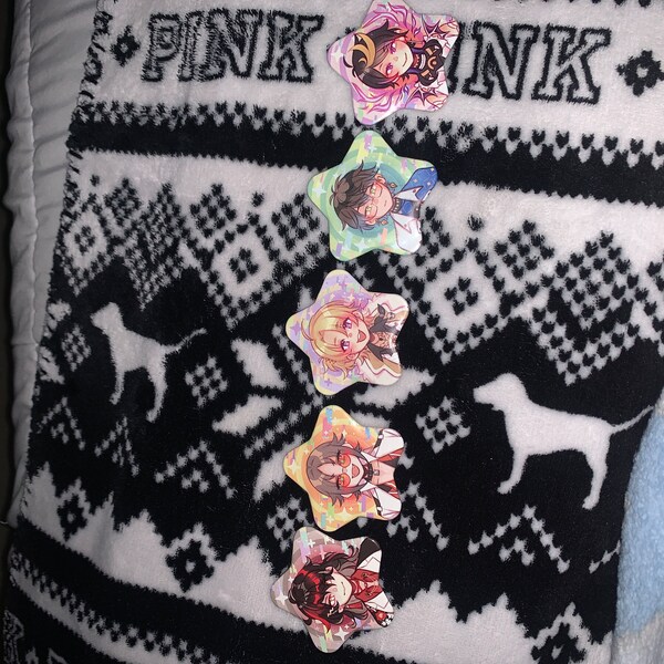 Nijisanji Vtuber | Star Buttons - Etsy