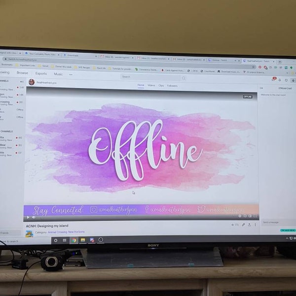 Animated Blue Neon Pixie Dust Stream Overlay | Twitch Streamer | Teal ...