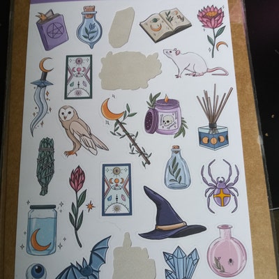 Witchy Magic Planner Stickers Witch, Wiccan and Pagan Magical Sticker ...