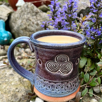 Irish Celtic Pottery Mug Coffee Tea - Etsy