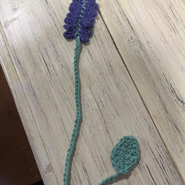 Lavender Bookmark Crochet PDF Pattern | Easy Beginner Crochet Tutorial ...