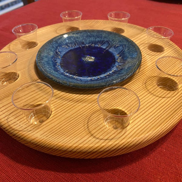 Moon Phase Ceramic Wall Hanging With Birch Wood - Etsy