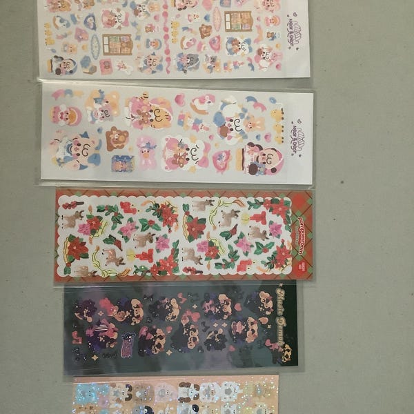 Kpop Polco Deco Sticker Sheets | Cute Toploader Stickers | Kawaii ...