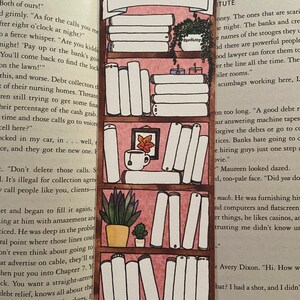 Bookshelf Bookmark Reading Log Bookmark 4 Colors Reading Tracker ...