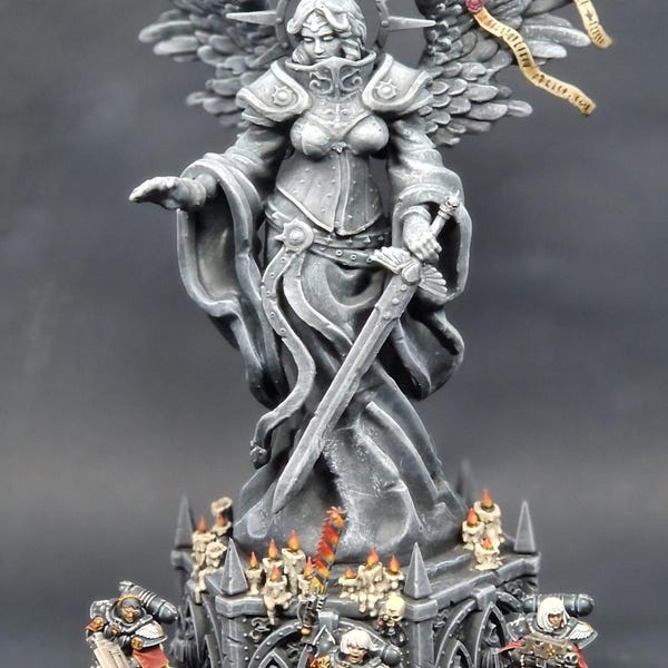 Saint Winged Battle Sister Statue Celestine | 28mm Heroic Scale Resin ...