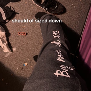 Custom Sweatpants, Personalized Unisex Sweatpants, Custom Text Pants ...