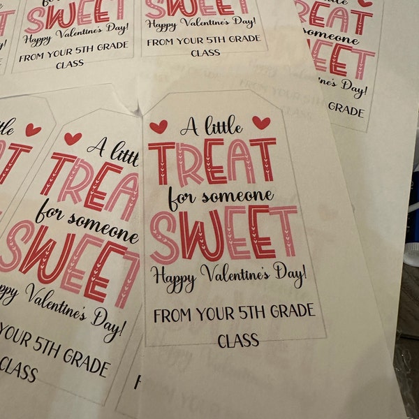 EDITABLE Valentine Gift Tags, Printable Kids Valentine Tags, Classroom ...