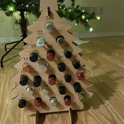 Mini Liquor Bottle Christmas Tree, Alcohol Advent Calendar, Adult ...