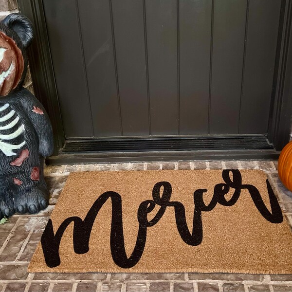 Welcome Doormat,custom Welcome Script Doormat,custom Doormat, Extra ...