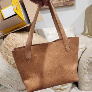 Leather Mini Tote Bag PDF Pattern Handbag PDF Template Woman Mini Bag ...