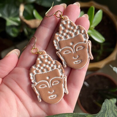 Buddha Cutter & Marker Set Printed Clay Polymer Clay Cookie - Etsy