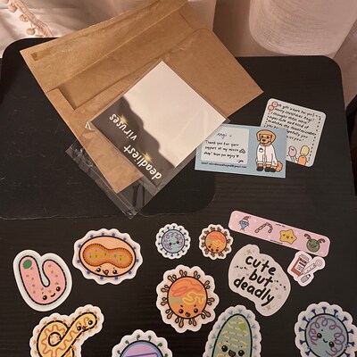 Cute Deadliest Viruses Sticker Pack World's Deadly Viruses Kawaii ...