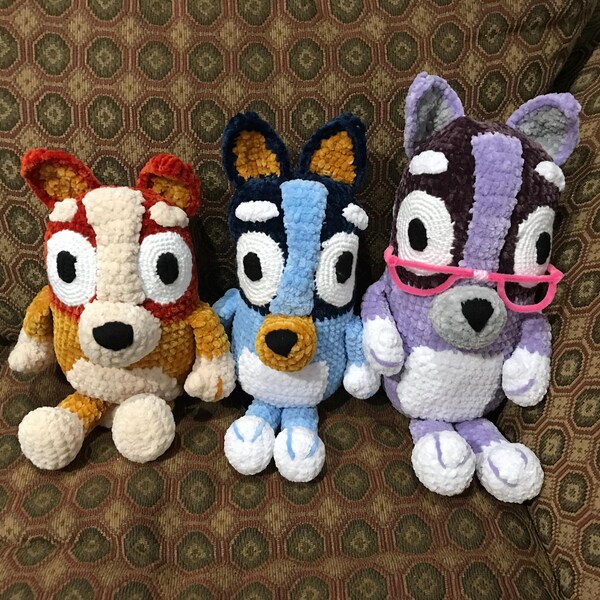 Heeler Plush Toys PDF Crochet Pattern - Etsy