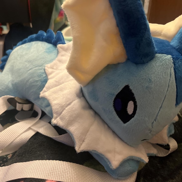 Made to Order - Blue Wolf Backpack - Etsy