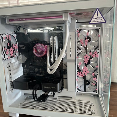 Sakura Cherry Blossom Branch Collection Tricolor Gaming Computer ...