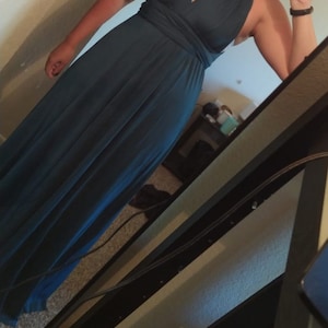 Dusty Rose Floor/ Knee Length Convertible Bridesmaid Dress - Etsy