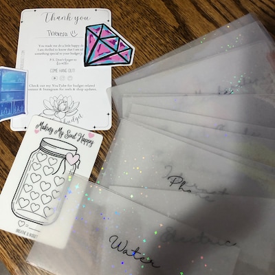 Starlight Vellum Custom Cash Envelopes Starlight Laminate Cash Envelope ...