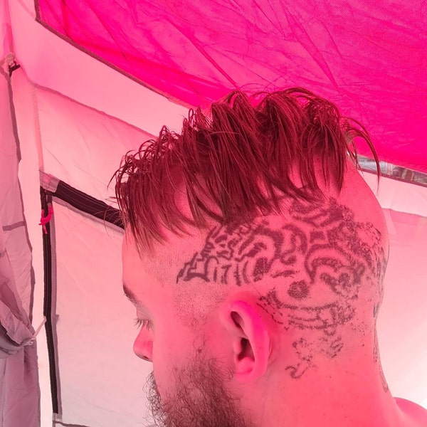 Viking Ragnar Head Temporary Tattoos for Cosplayers, Renaissance Fairs ...