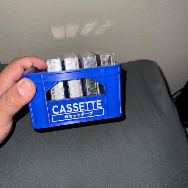 Compact Cassette Tape Japanese Collapsible Recycling Crate (handmade ...