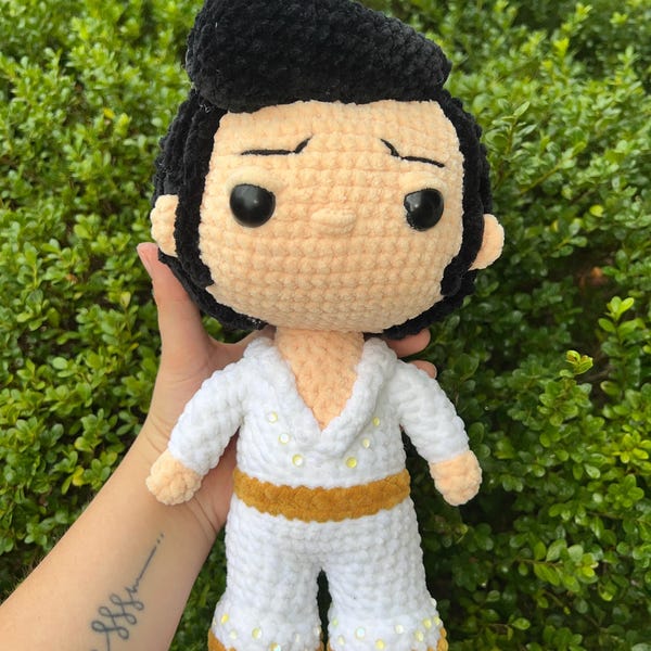 AMIGURUMI PATTERN Elvis Presley Crochet Inspired | Gift for Music ...