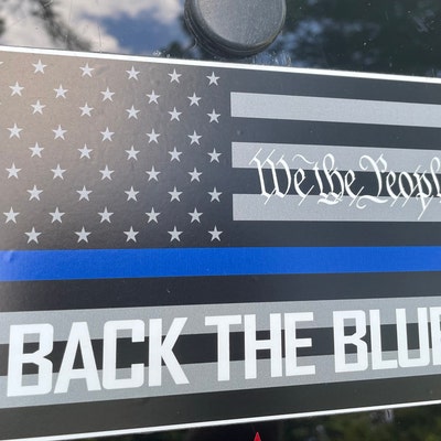 Distressed Thin Blue Line Punisher Skull Sticker Decal Police - Etsy