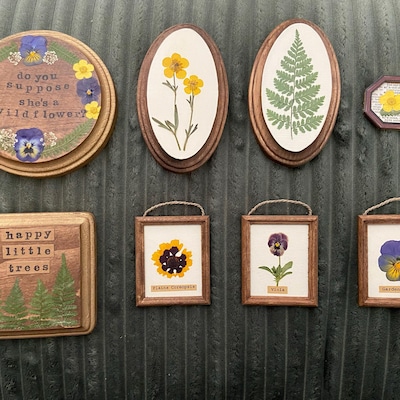 Create Your Own Gallery Wall Herbarium Wooden Wall Art Botanical Fern ...