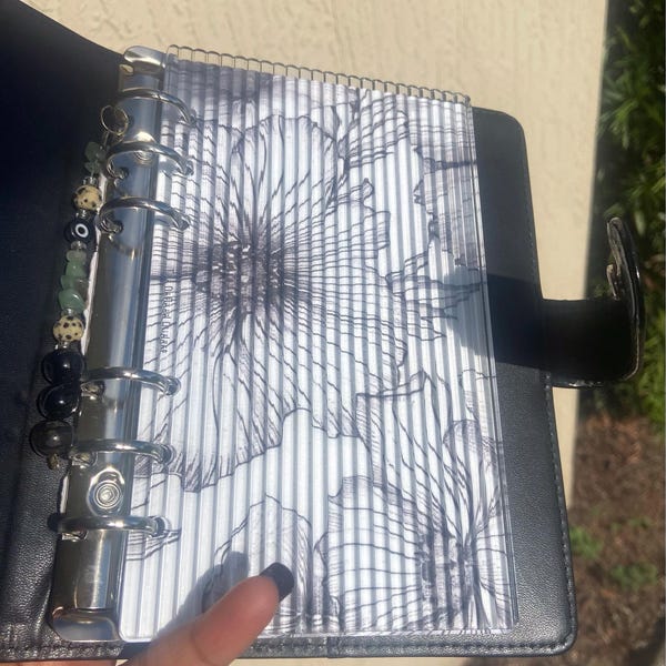 Luxury Acrylic Fluted Planner Dashboard A5 | Transparent Fluted Acrylic ...