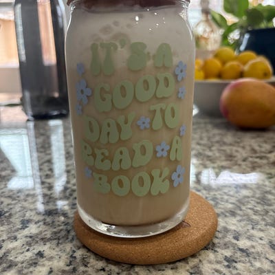 Book Lovers Cup Iced Coffee Cup for Book Lovers Glass Cup Coffee Glass ...