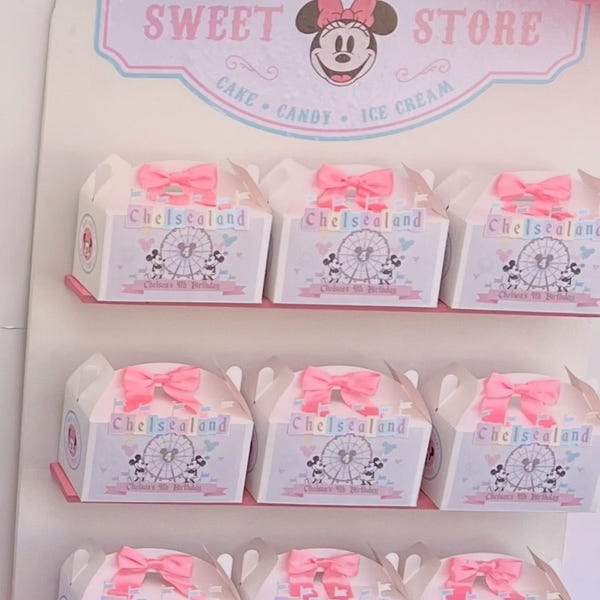 Printable Disneyland Gable Box Label, Disney World Favors Label, Mickey ...