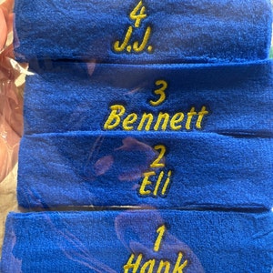 Sweatbands Custom Personalized Embroidered Sweat Bands Headbands ...