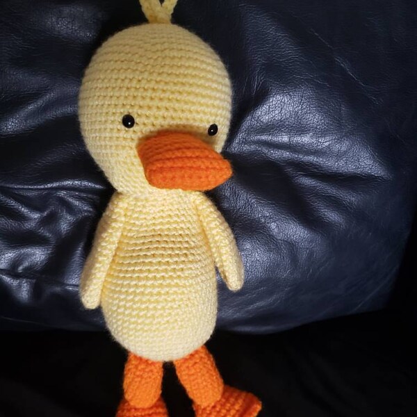 Crochet Duck Amigurumi Pattern: Quigley the Duck Stuffed Toy (PDF) - Etsy