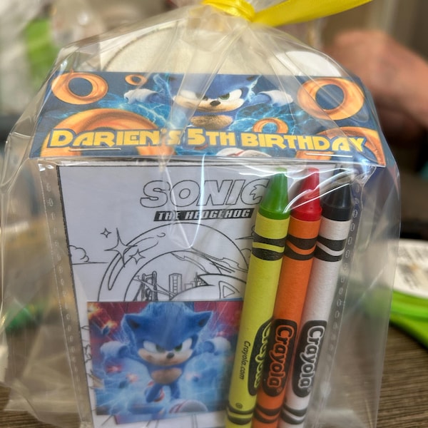 Sonic the Hedgehog Coloring Packs | Coloring Pages | Sonic Party Favors ...