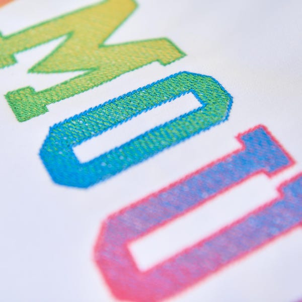 Satin Applique Font Machine Embroidery Alphabet 4 Sizes: 2, 3, 4, 5 BX ...