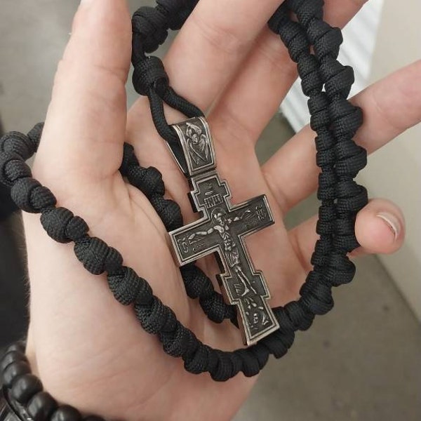 Miniature 9 Crusader Templar Red Cross Anglican Rosary. 6mm Stainless ...