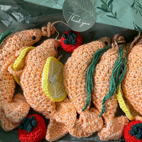 Crochet Onion Ring - Red and White, Pretend Play, Fake Food, Crochet ...