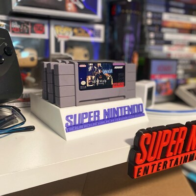 Super Nintendo Entertainment System SNES Game Cartridge Display - Etsy