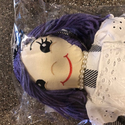 Embroidered Face for Rag Doll. - Etsy