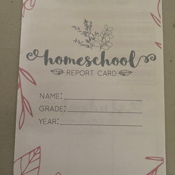 Homeschool Transcript EDITABLE Printable | Homeschool Supplies | Record ...