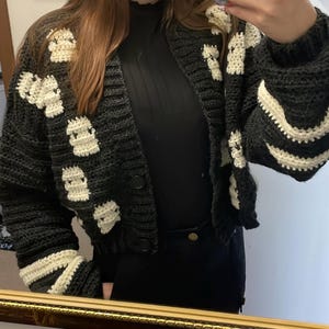 Crochet Pattern Garden Patchwork Cardigan Variety Pack Granny Square ...