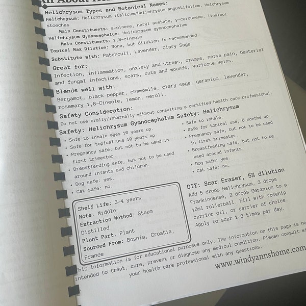 List of Essential Oil Notes for Blending- Blending Worksheets - Digital ...