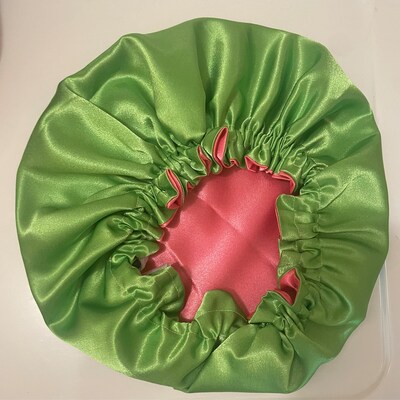 Metallic Satin Set, Satin Adults Bonnets, Eye Mask, Scrunchy ...