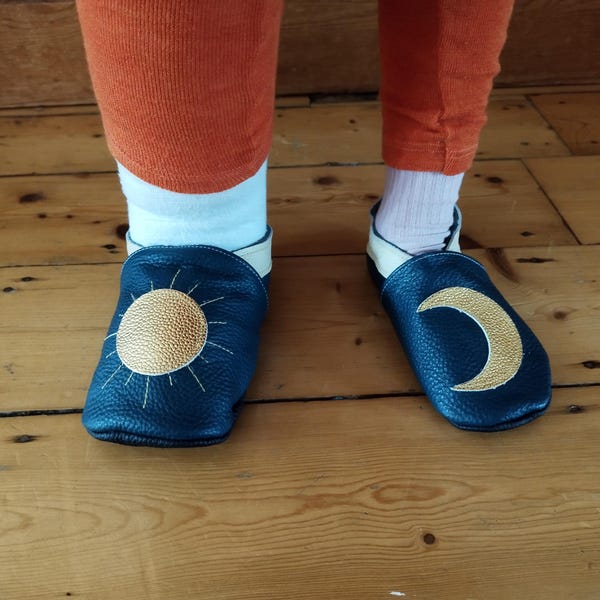 Soft Sole Baby Shoes Leather Infant Kids Boy Dark Brown 6 12 Chaussons ...