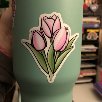 Flower Sticker Science Sticker Erlenmeyer Flask Sticker - Etsy