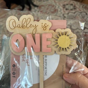 Boho Rainbow Cake Topper, Neutral Personalized Rainbow Cake Topper ...