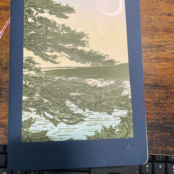 Sunflower Woodcut Reduction Print - Cloud Mountains - August ...