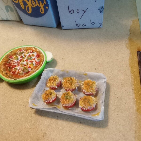 Stuffed Roast, Miniature Fake Food, Meat 1:12 Scale, Baking Dish ...